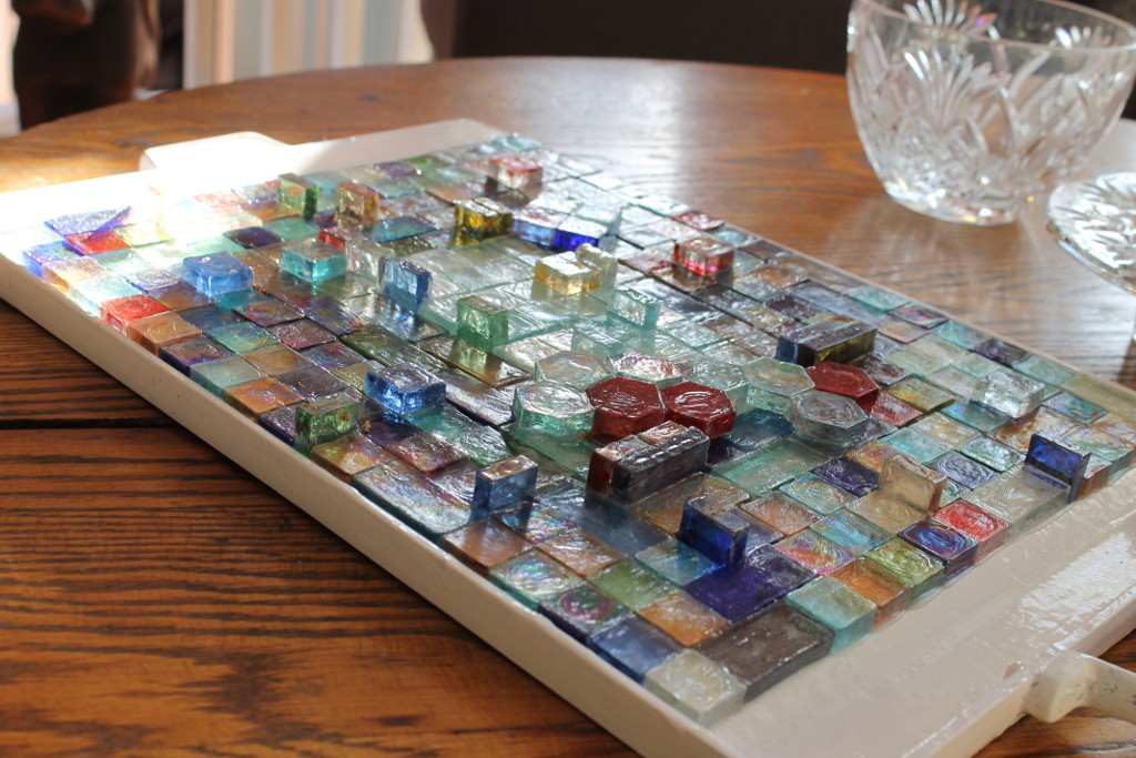 Coffee Table Art Games – Chicken Wire & Paper Flowers